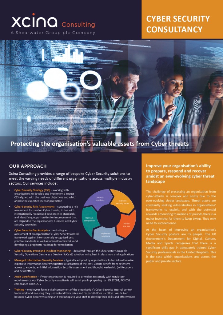 Cyber Security Consultants | Cyber Risk Management | Xcina Consulting